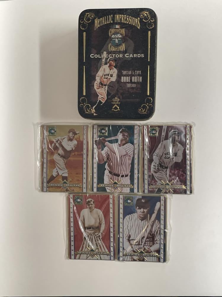 1994 Babe Ruth Metallic Impressions Box. Set of 5 Cards. at Amazon's ...