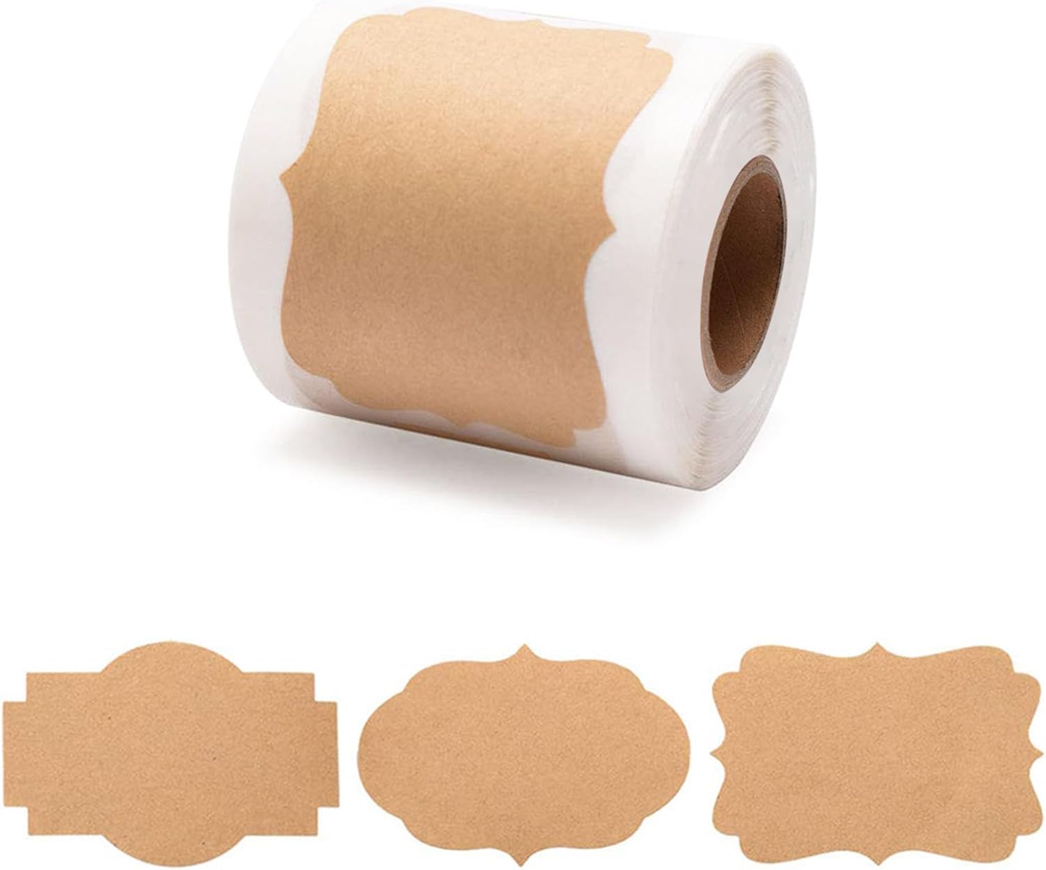 Amazon.com : 300 Pcs 2" x 3" Kraft Label Stickers Tags Name Labels ...