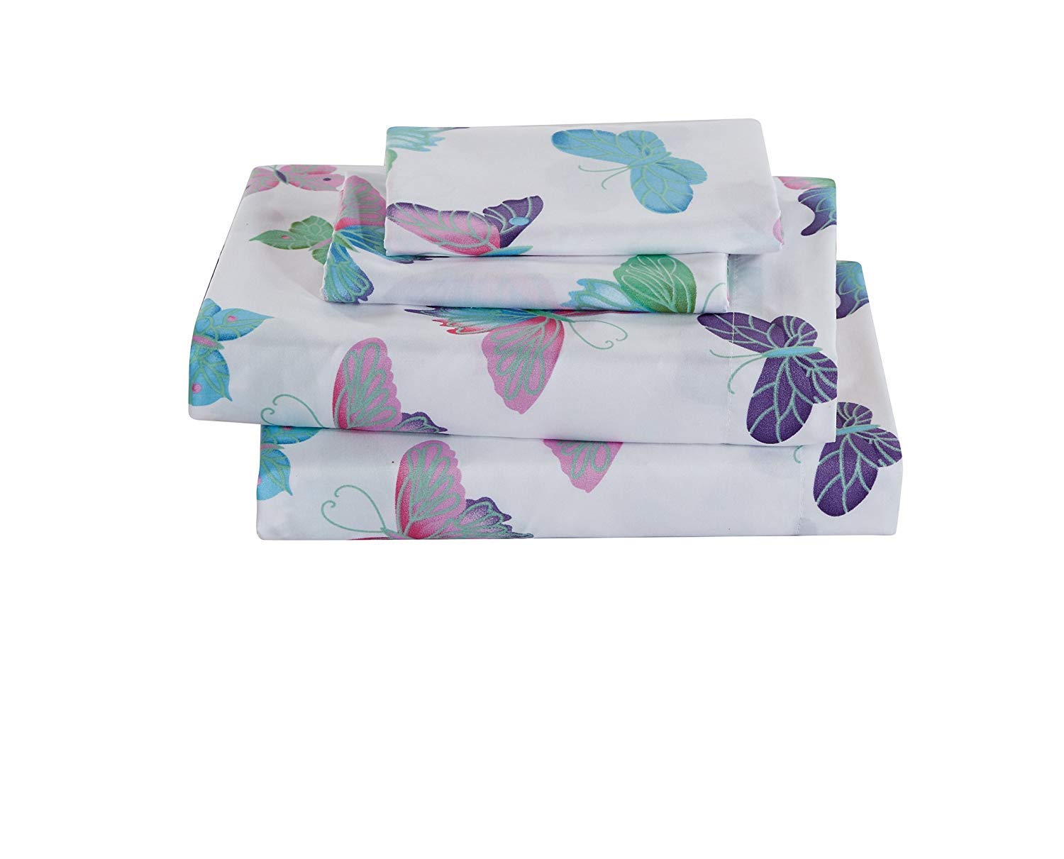 Amazon.com: Linen Plus Sheet Set for Girls/Teens/Adults Butterflies ...