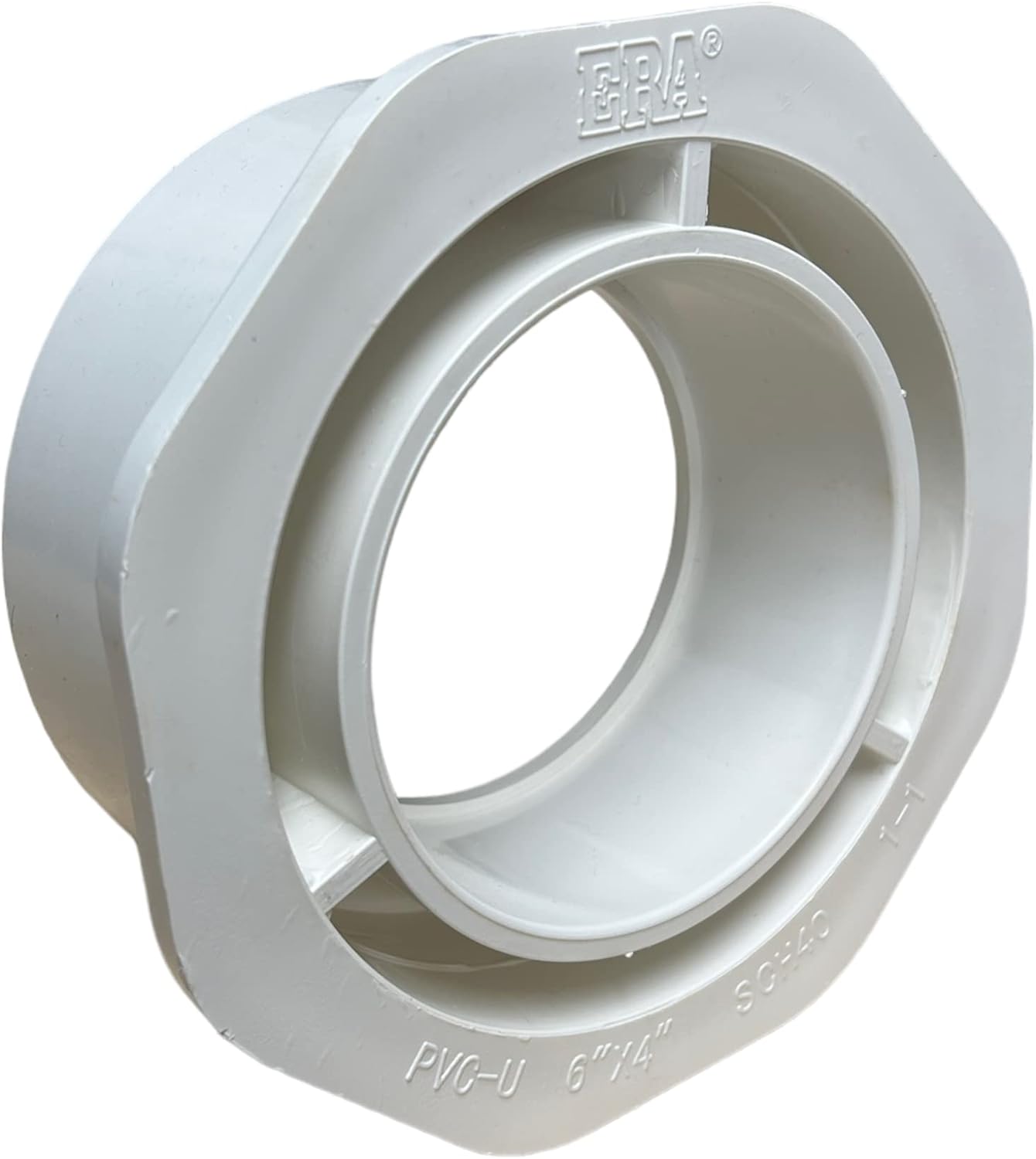 Amazon.com: ERA Schedule 40 PVC, (6" X 4") Reducer Bushing, socket ...