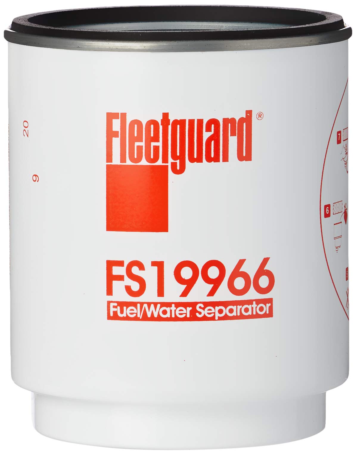 Amazon.com: Fleetguard FS19966 Fuel/Water Separator Fuel Filter ...