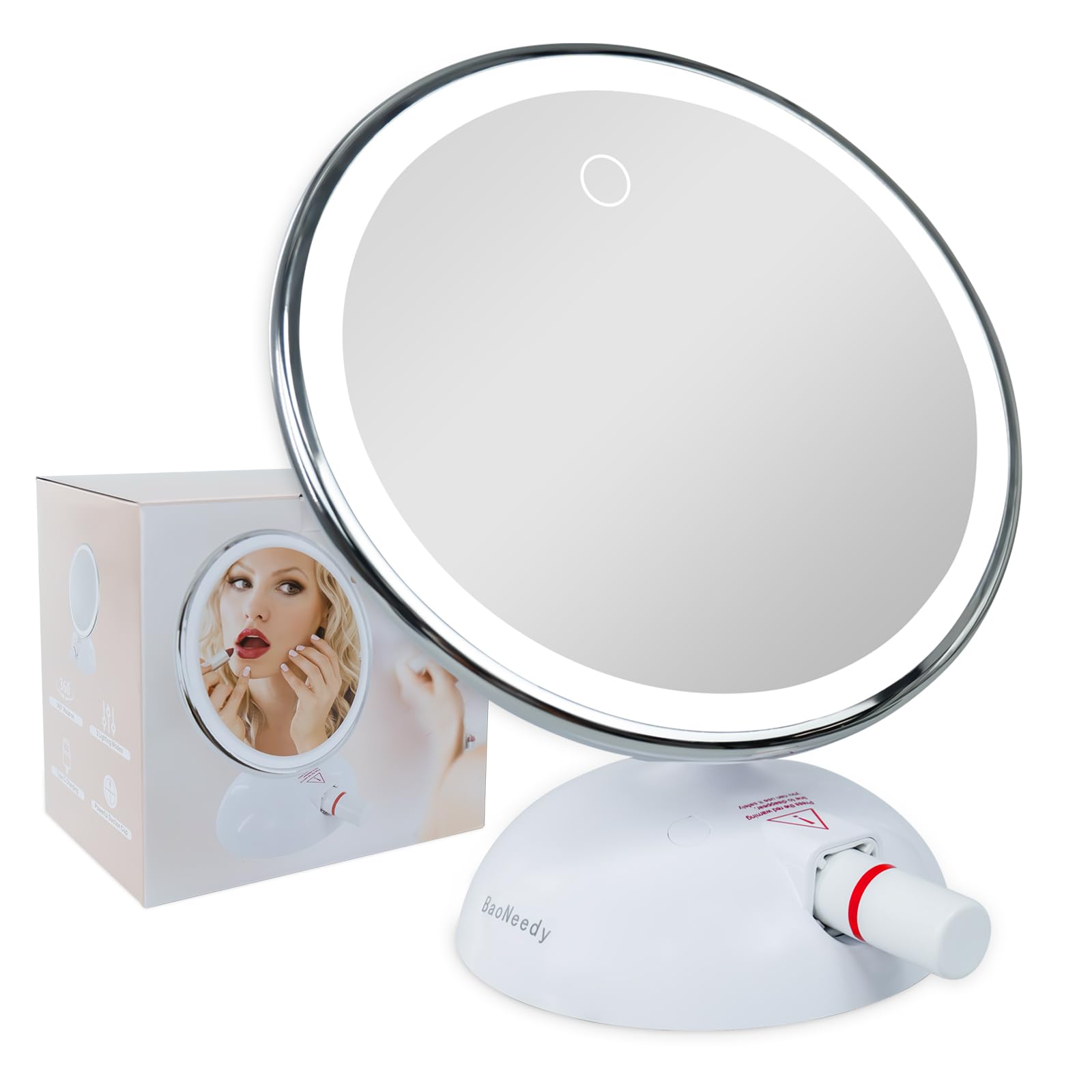 Amazon.com - BaoNeedy Upgraded Led Lighted Makeup Mirror with ...