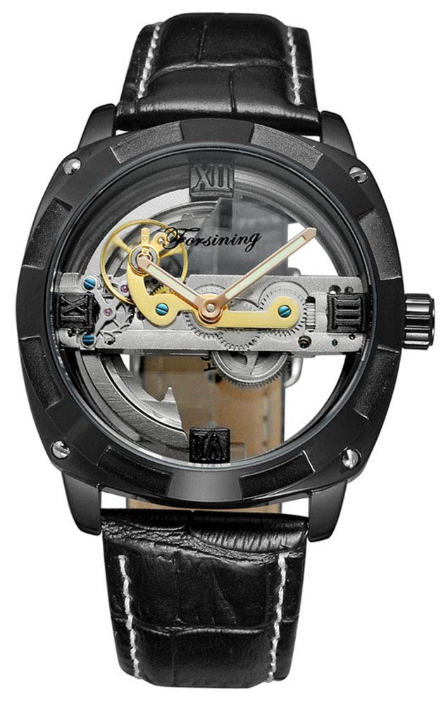 Amazon.com: MASTOP Men's Automatic Watch Steampunk Gold-Tone Self ...