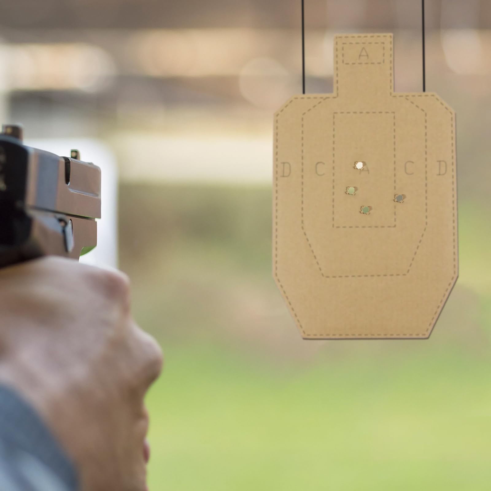 Snapklik.com : HOMSHIAM 40 Sheets 15"x9" Tactical Cardboard IDPA Targets