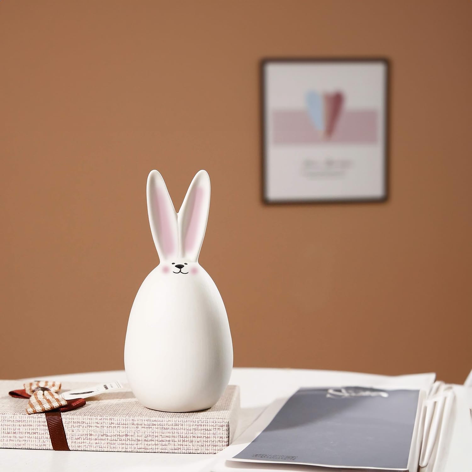 Buy Cortina Ceramic Mini Rabbit Statue for Home Decor - Aesthetic Home ...