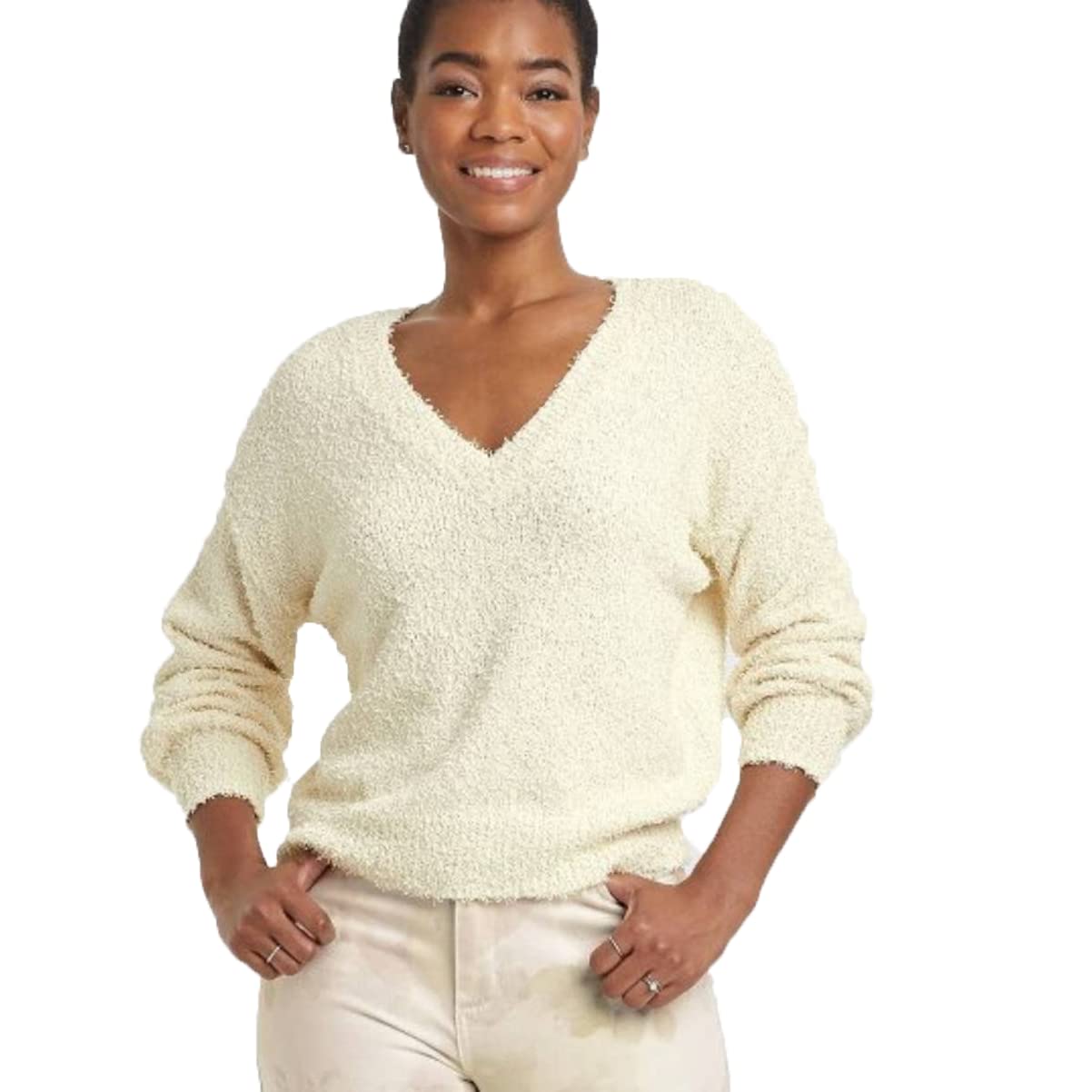 Universal Thread Women's V-Neck Pullover Sweater