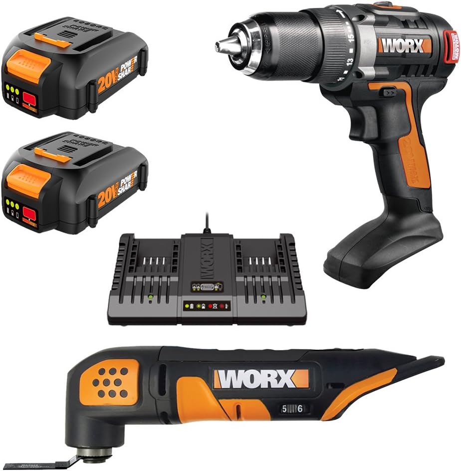 WORX WO7048 20V Oscillating Tool/Drill Combo - Amazon.com