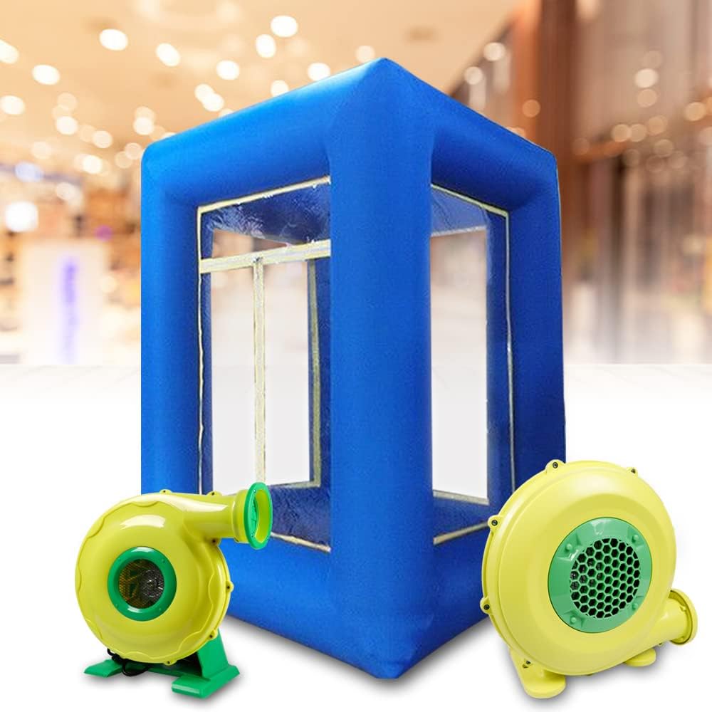 Amazon.com: Inflatable Cash Cube Booth with 2 Air Blowers, 8.2ft 2.5m ...