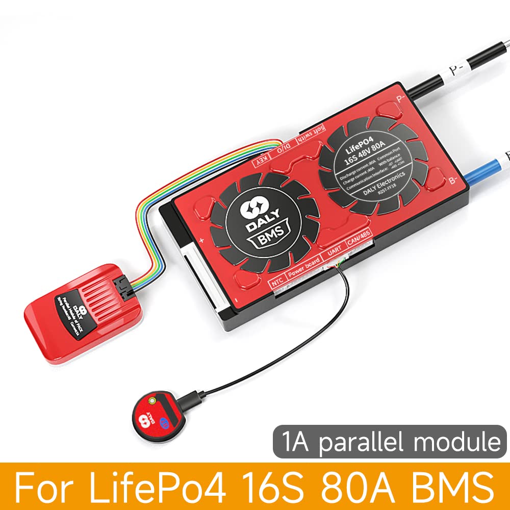 Snapklik.com : DALY Smart BMS 16S 48V 80A+Parallel Module 1A ...
