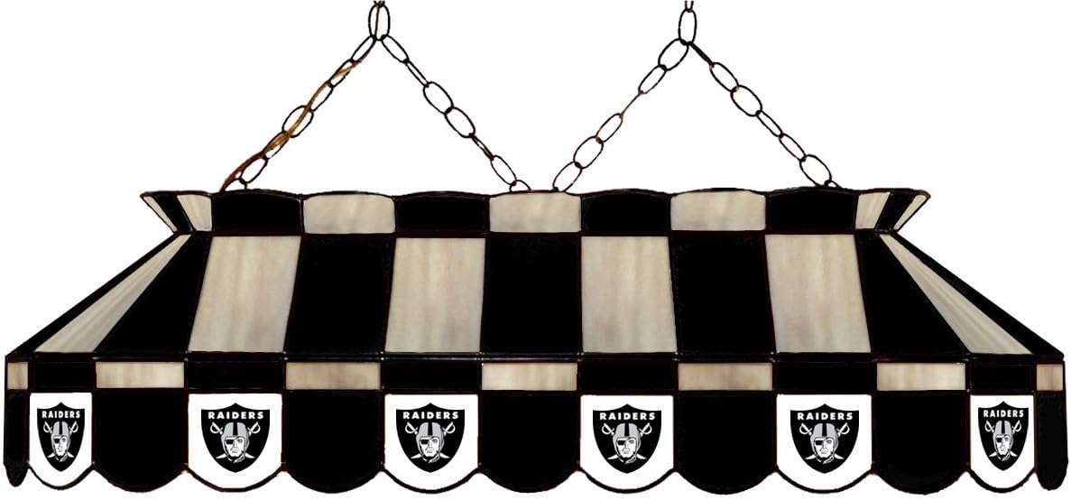 Amazon.com : Oakland Raiders 40" Stained Glass Pool Table / Billiard ...