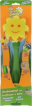 Amazon.com: Scrub Daddy – Scrub Daisy Dishwand System - Scratch Free ...