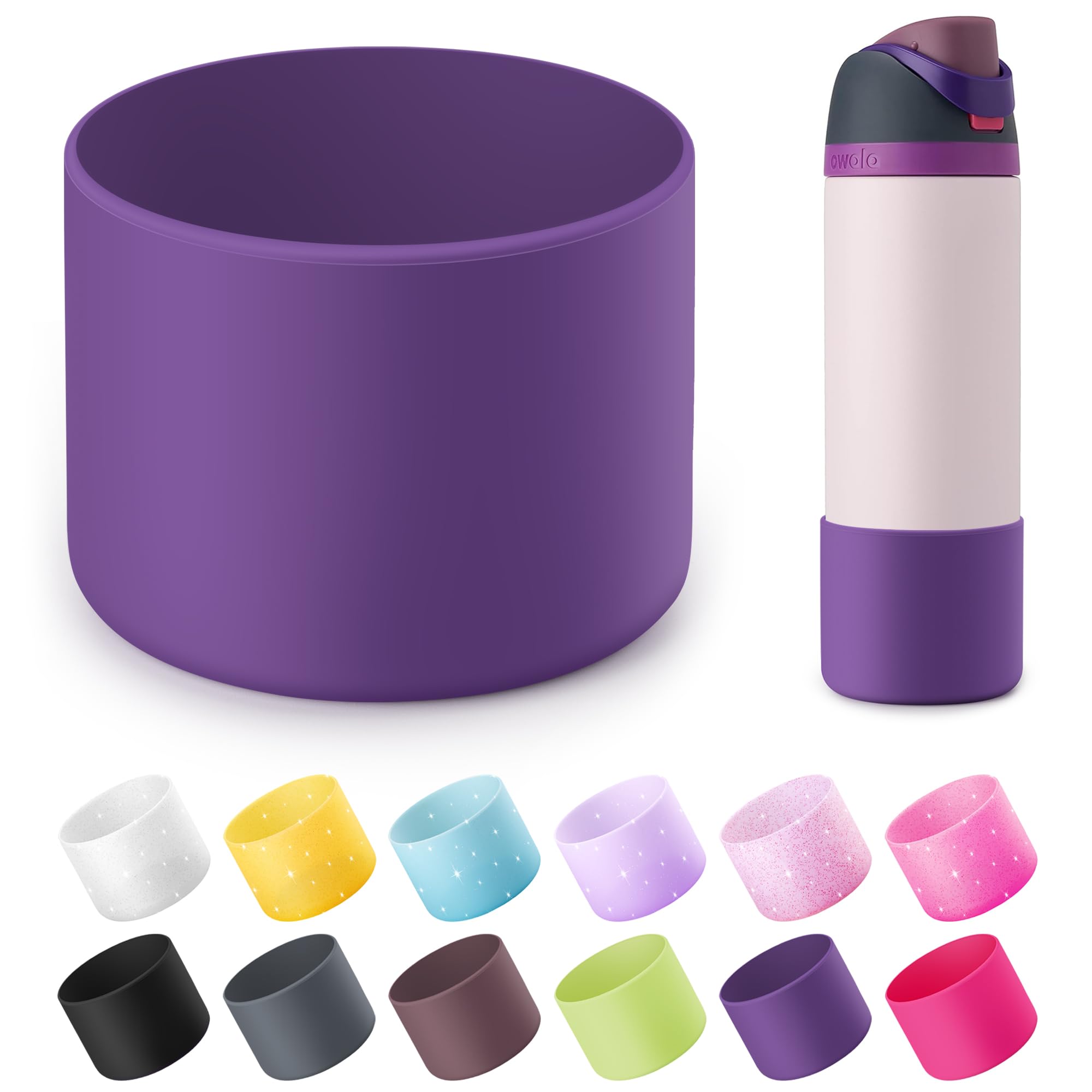 Amazon.com | Diumepo Silicone Water Bottle Boot for Owala 24 oz, Anti ...