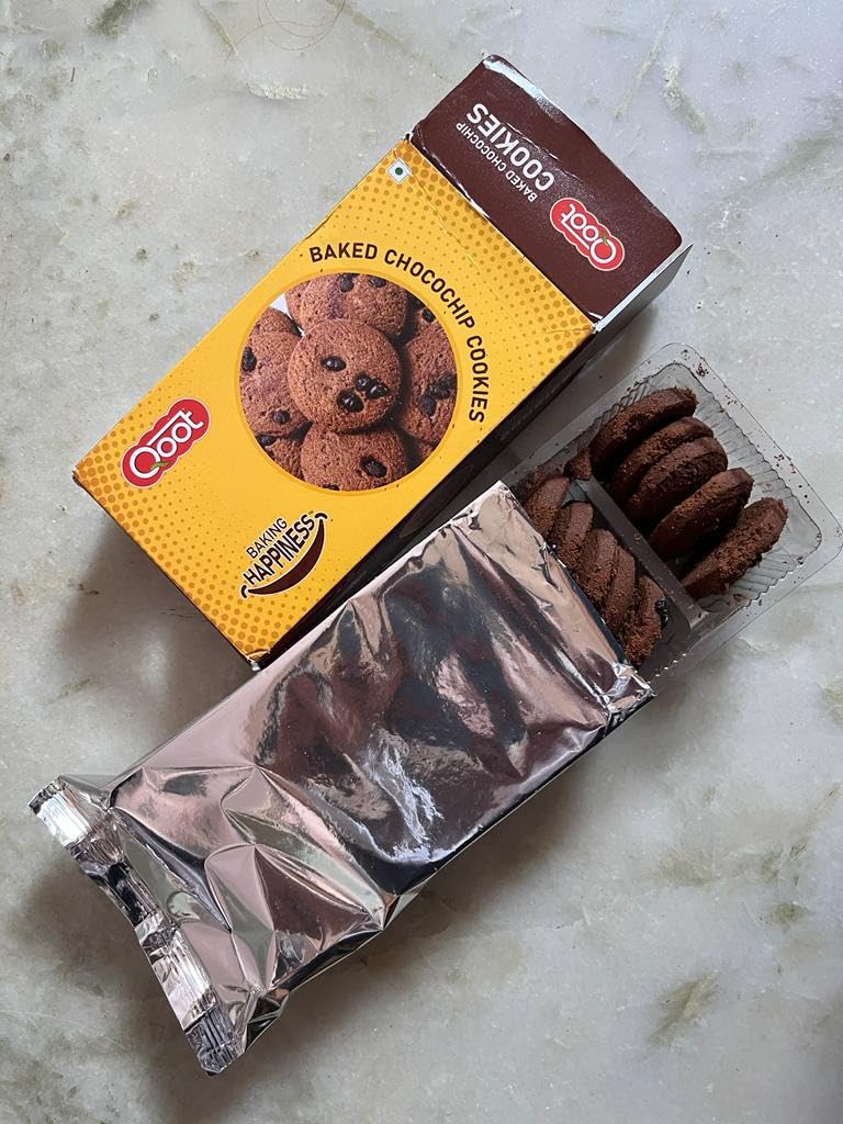 QOOT CHOCO CHIP Handmade Cookies Healthy & Tasty Cookies 200gm : Amazon ...