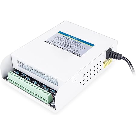 7SEVEN® CCTV Power Supply 8 Channel Camera 12v SMPS with Multi Port for ...