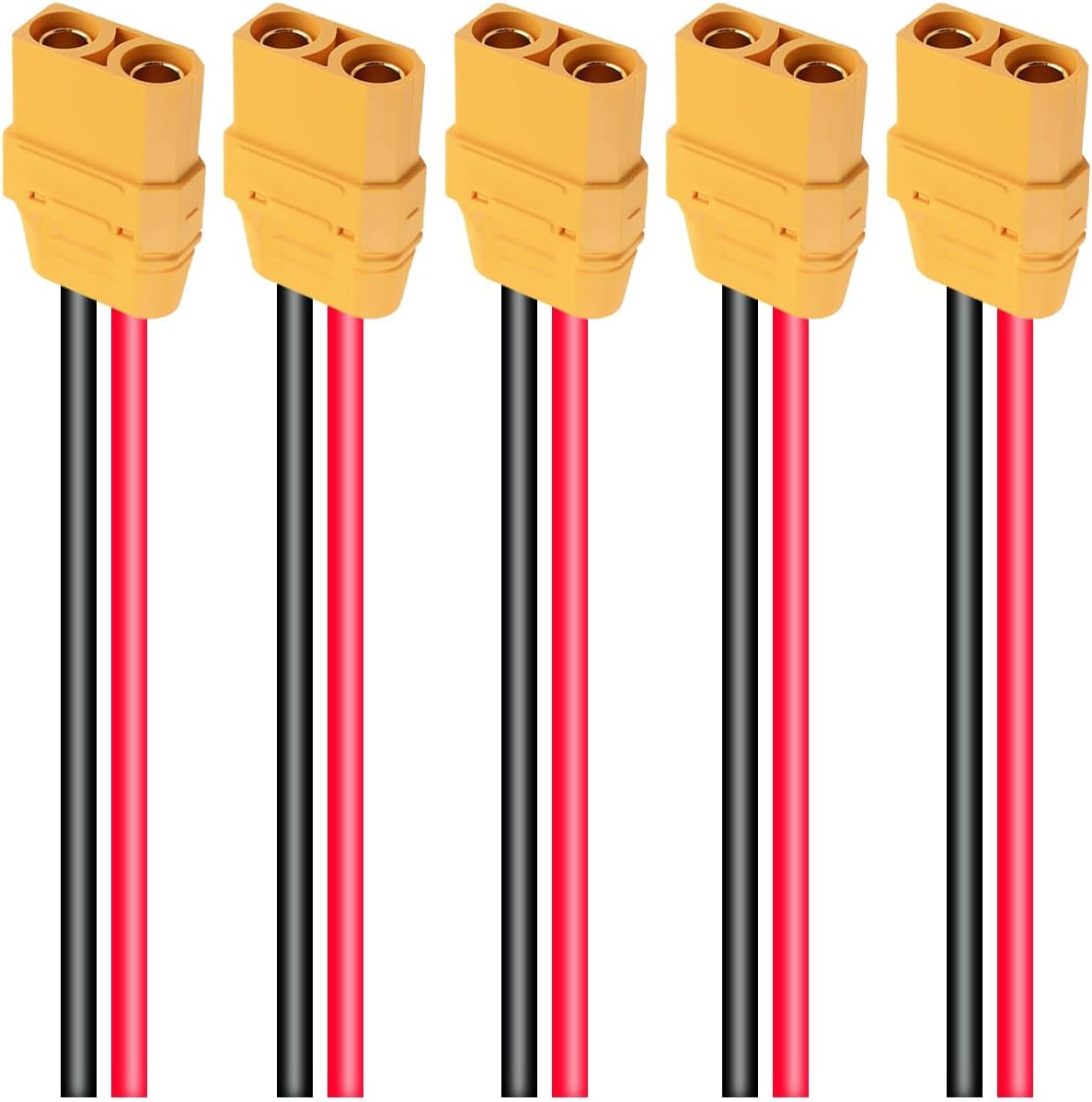 EatPitaya 5Pcs XT90 Connector XT90 Plug Female Connector Yellow Battery ...