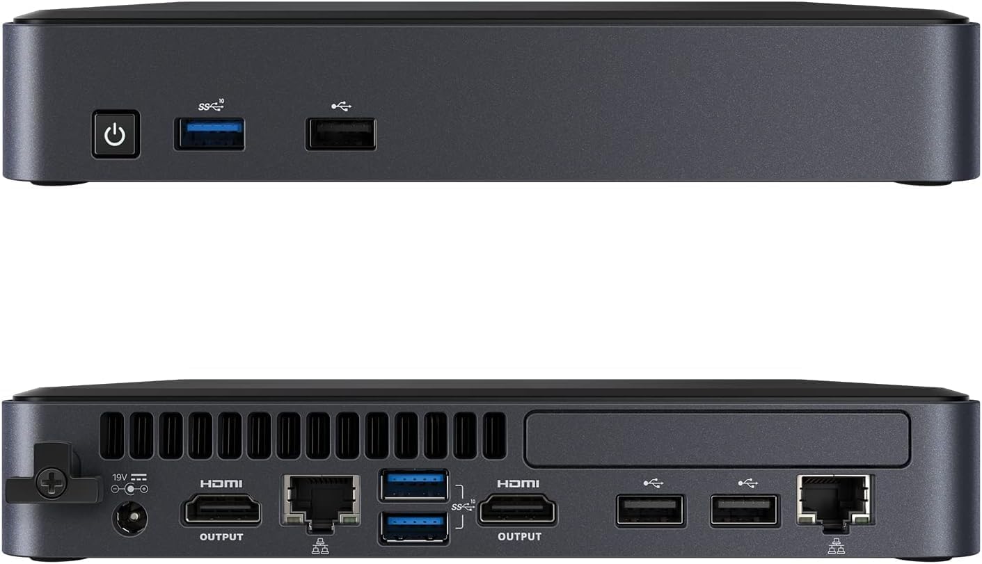 Amazon.com: Intel NUC Chassis Element Dual LAN Mini PC Industrial ...