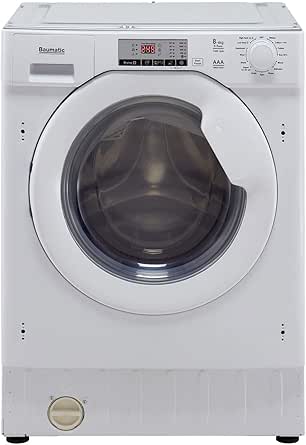 Baumatic BWDI1485D-80 8kg Wash 5kg Dry 1400rpm Integrated Washer Dryer ...