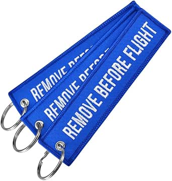 Remove Flight Key Motorcycle Aviation Tag - 3 Pack Blue at Amazon Men’s ...