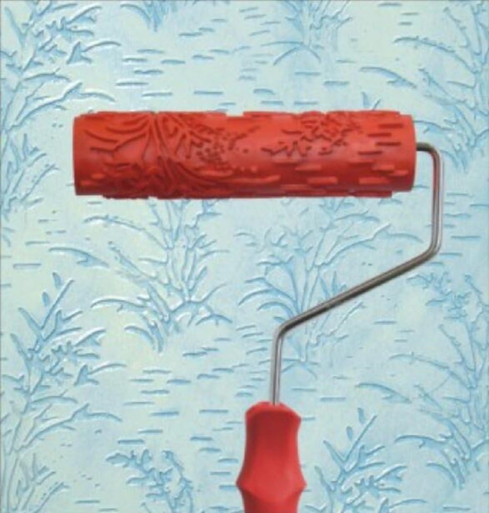 BUUEERR 7" DIY Patterned Paint Roller Decorative Rubber Roller with ...