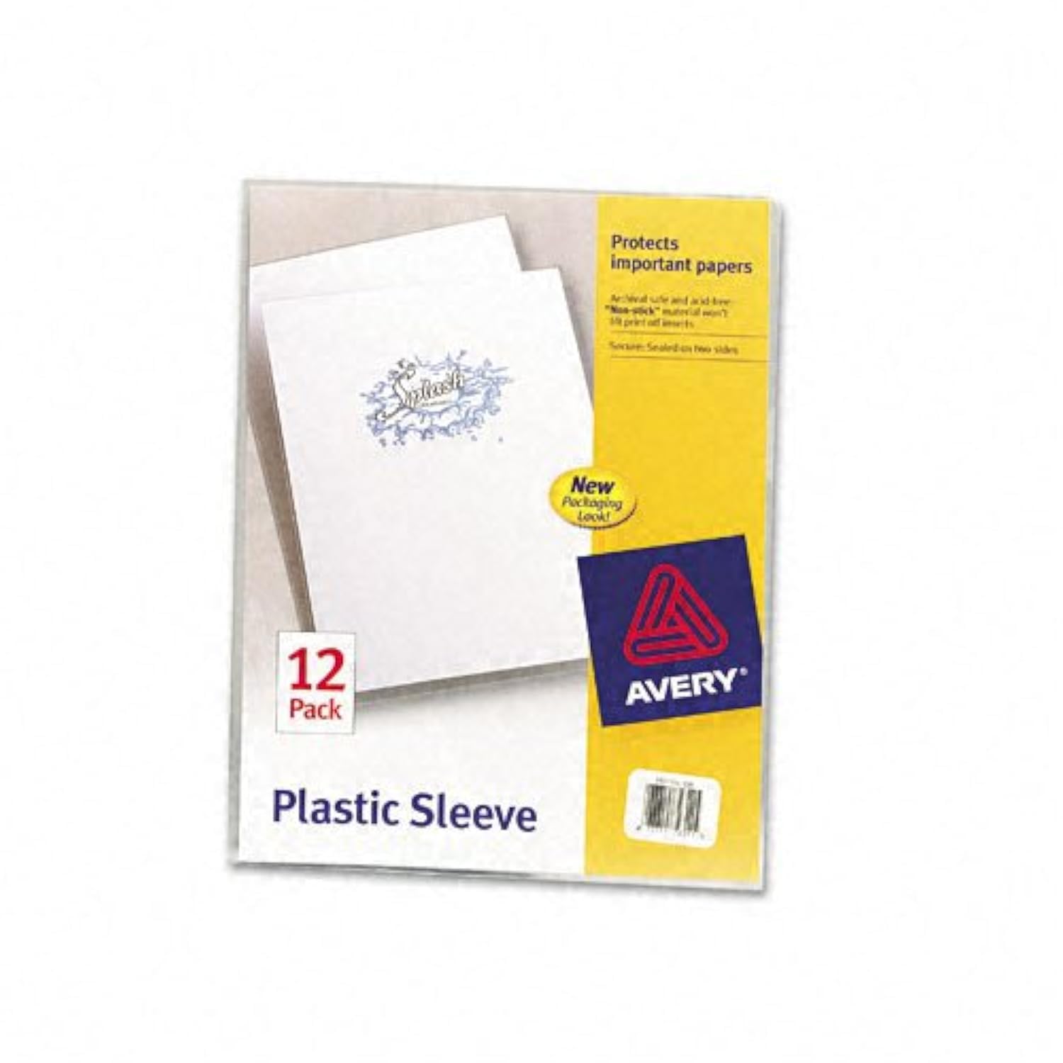 Avery Plastic Sleeves Avery Three Hole Punched Corner Lock Plastic