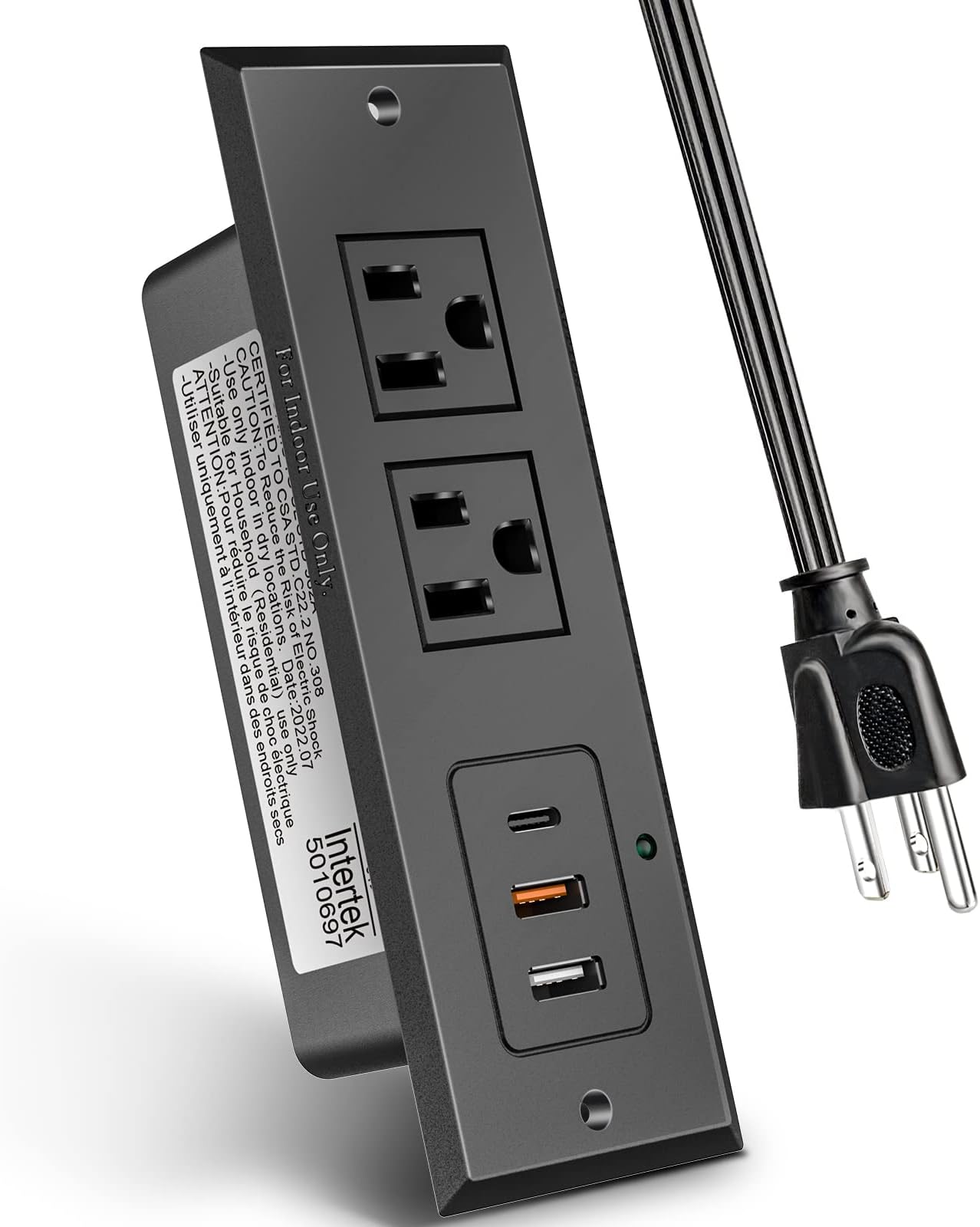 Amazon.com: Conference Recessed Power Strip Socket with USB Ports,Table ...
