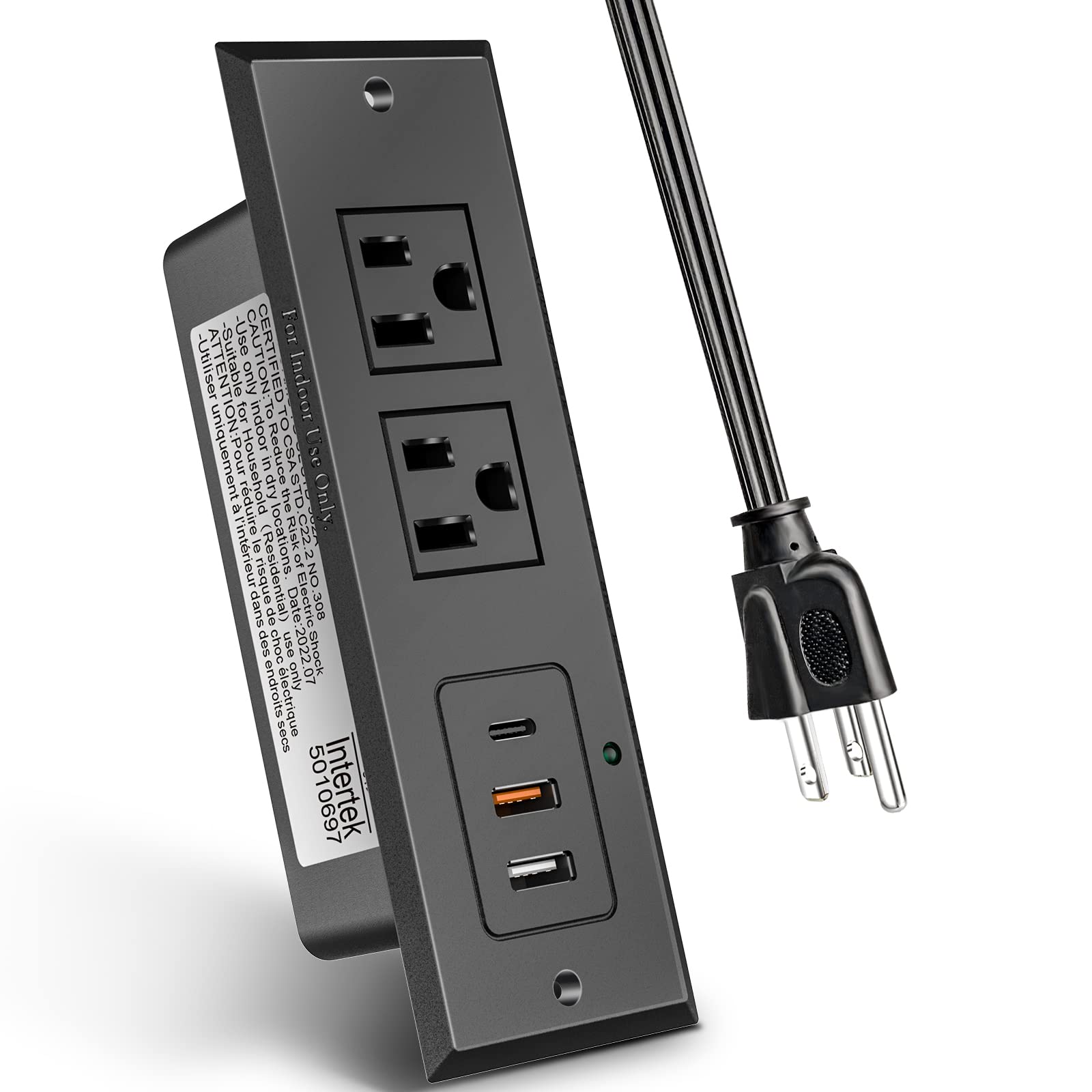 Amazon.com: Type-C Conference Recessed Power Strip Socket,20W PD Fast ...