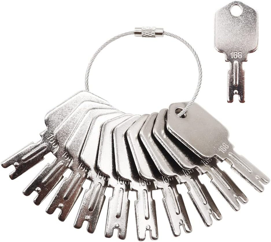 Amazon.com: Tnuocke 10 Pack 166 Forklift Ignition Key Heavy ...