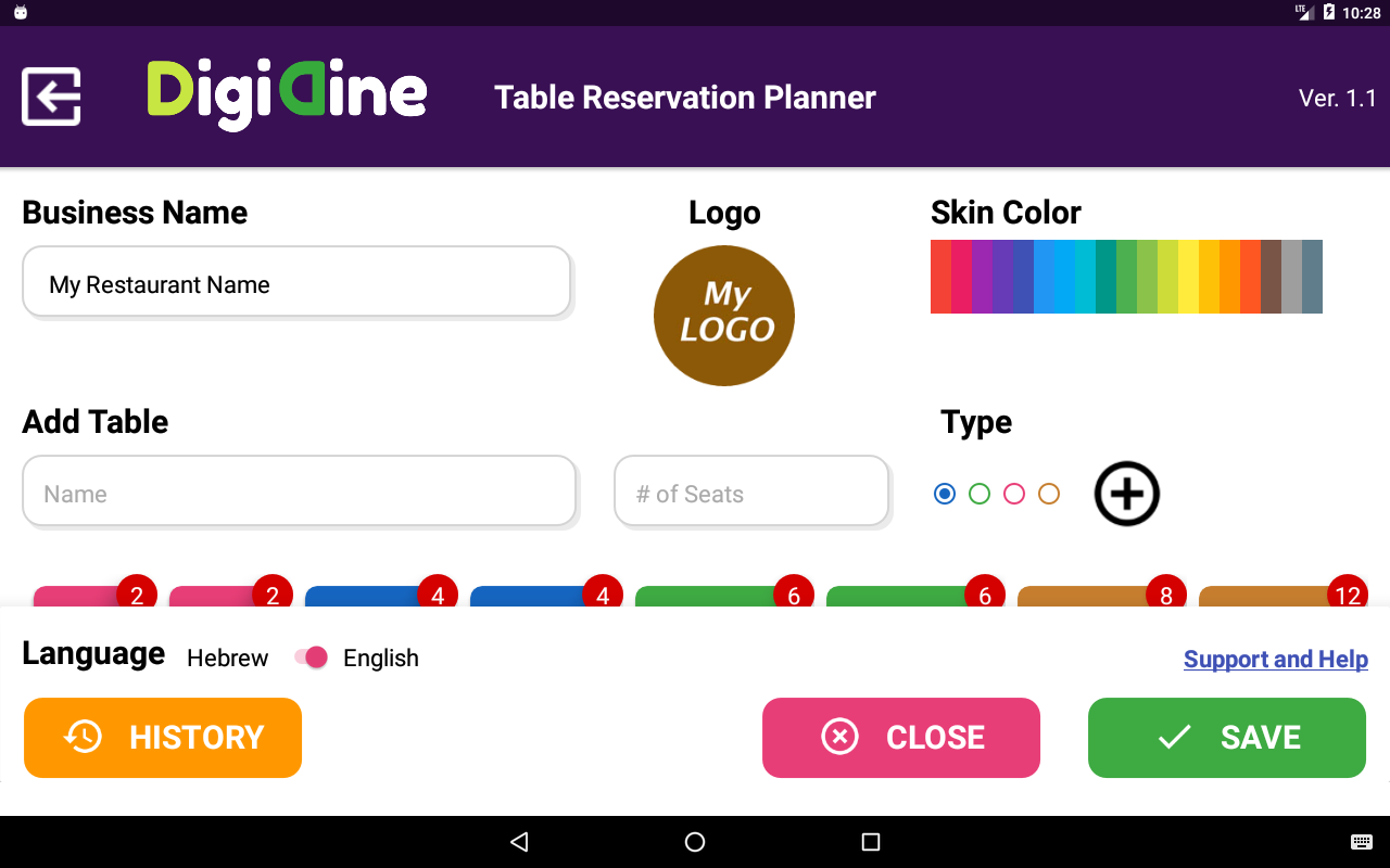 Restaurant Reservation Management & Table Planner (by DigiDine.com) - App on the Amazon Appstore