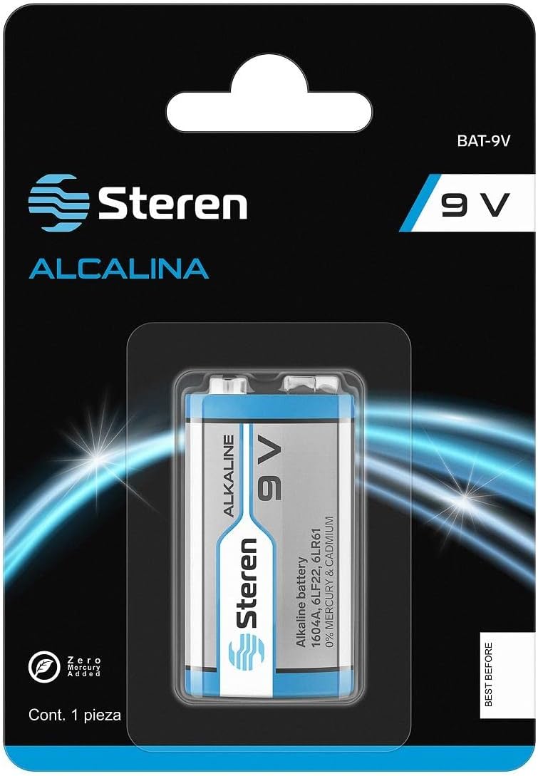 Duracell Pila 9V Alcalina de Larga Duración, Batería Cuadrada 9 Volts ...