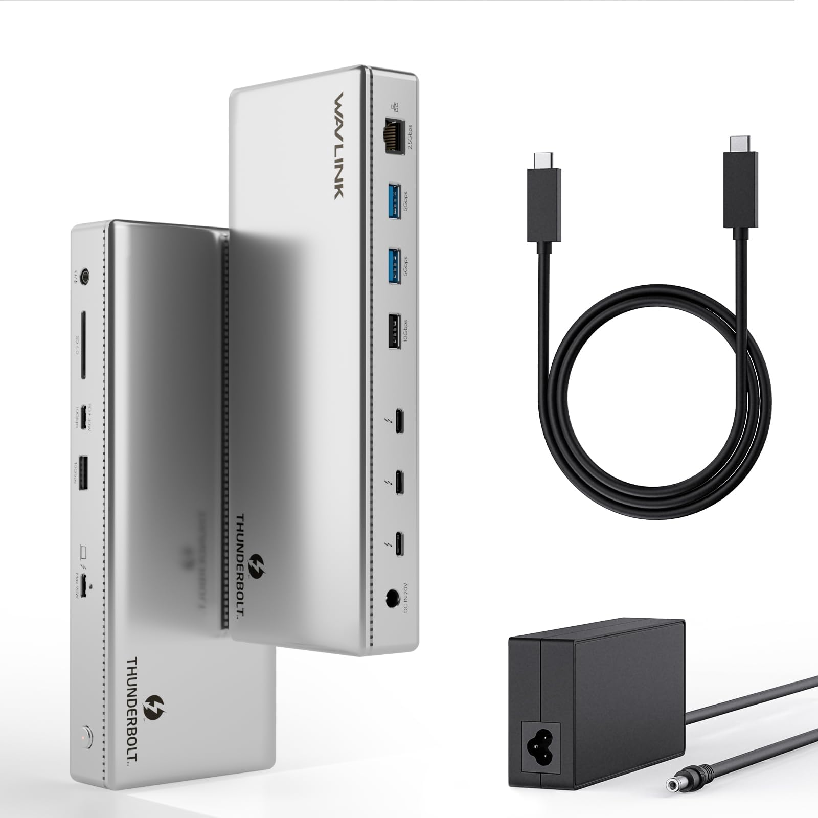 Thunderbolt 4 Dock, WAVLINK Docking Station with Dual 4K@60Hz Monitors ...