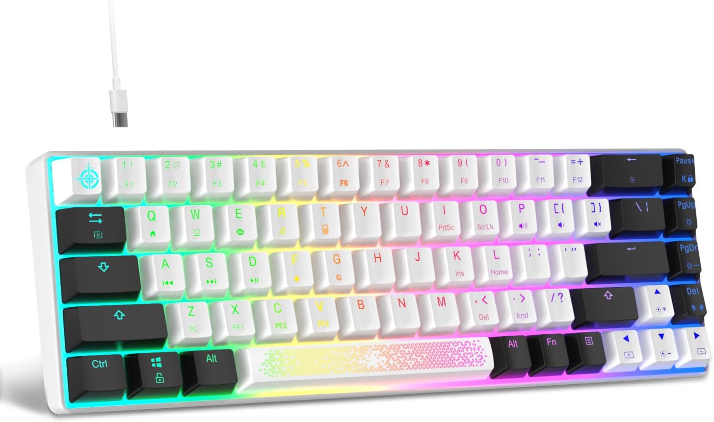 Compact 68-Key Mechanical Gaming Keyboard with RGB, Kosovo | Ubuy