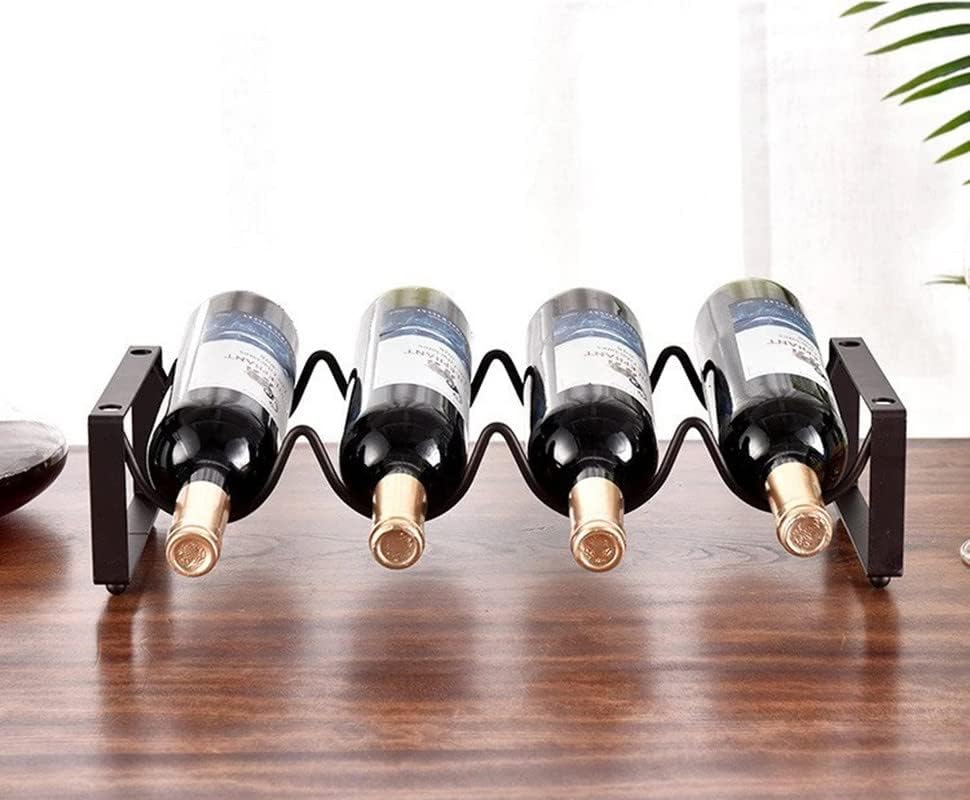 MosQuick® Metal Steel Free-Standing 3 Bottle Modular Wine Rack Storage ...