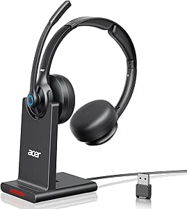 Amazon.com: acer Wireless Headset with Mic for Work - 2.4G Bluetooth 5. ...