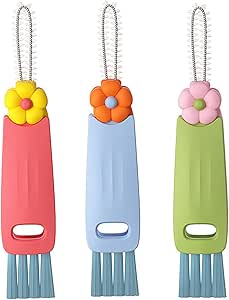 Amazon.com: 3PCS Multifunctional 3 in 1 Cup Lid Cleaning Brush, Crevice ...