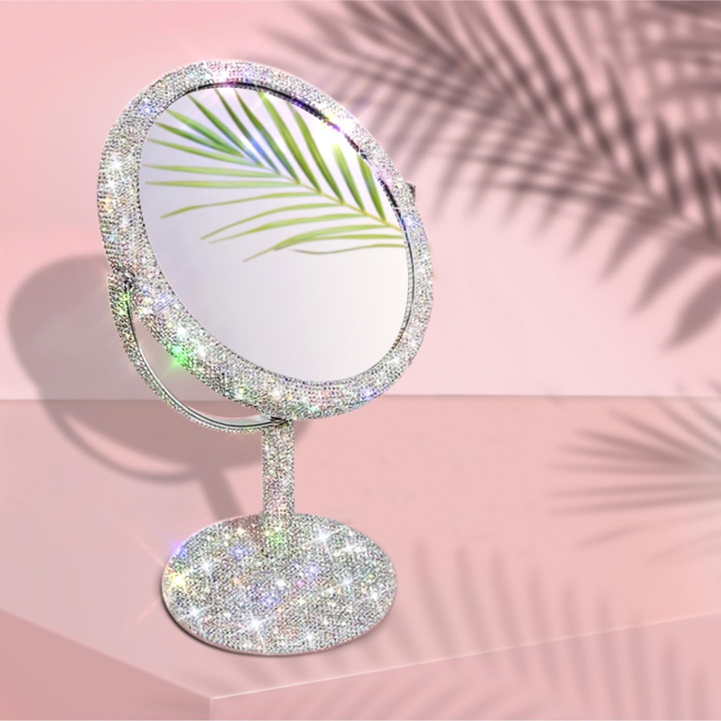 Amazon.com - TISHAA Bling Makeup Vanity Mirror - Luxury Stand Double ...