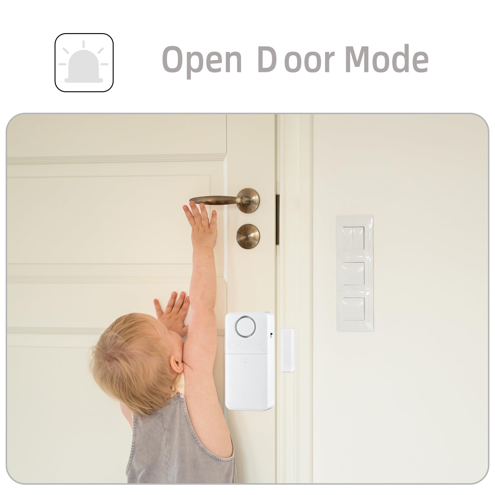 Snapklik.com : ZABREE Door And Window Alarm 130dB Multiple Sound Options