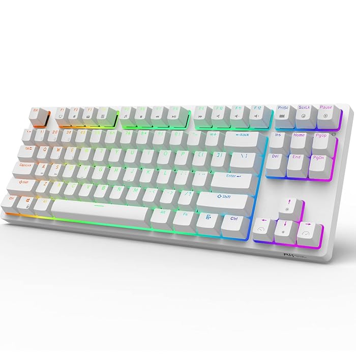 Buy RK ROYAL KLUDGE RK87 80% Mechanical Keyboard with USB Hub, 2.4G/BT5 ...
