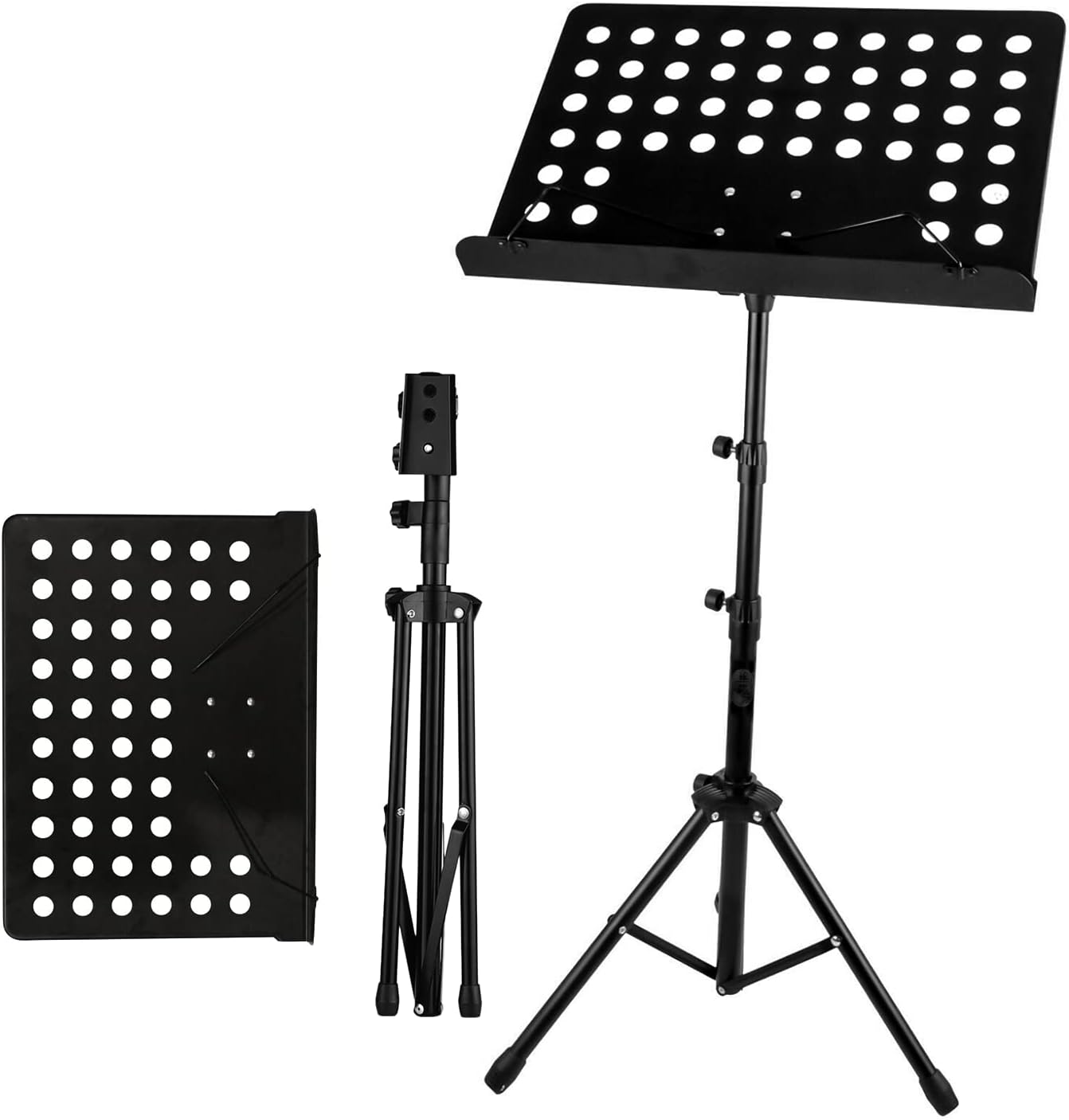 TIGER MUS7-BK | Orchestral Music Stand | All Metal Construction | Fully ...