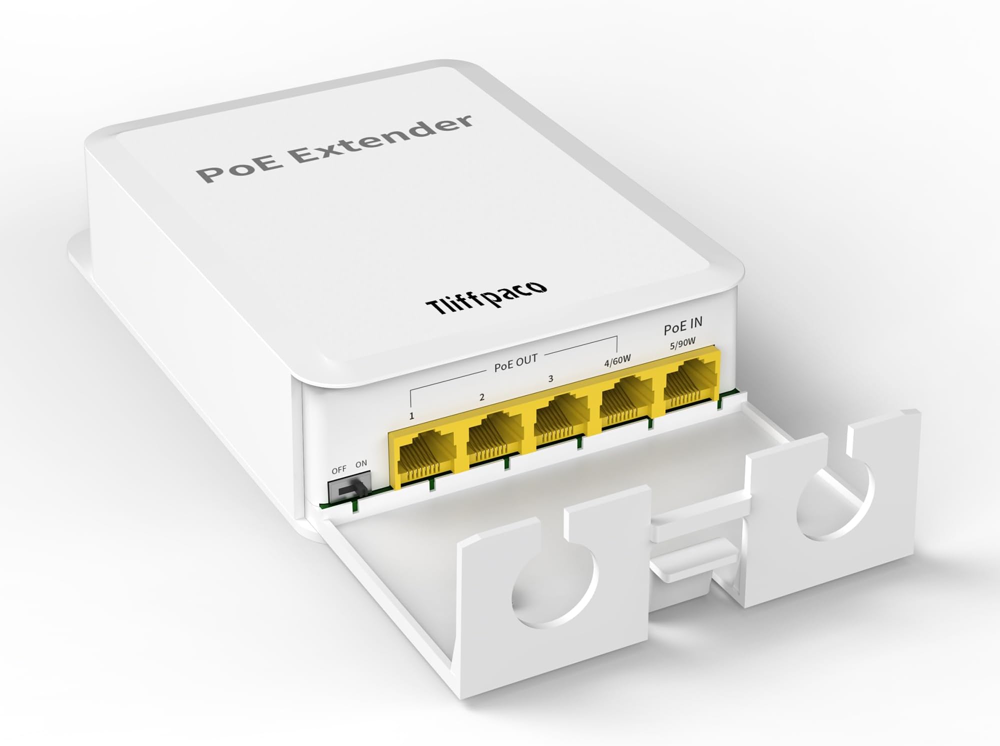 Amazon.com: Poe Extender, 1 in 4 Out PoE+ Repeater, 10/100Mbps, Extends ...