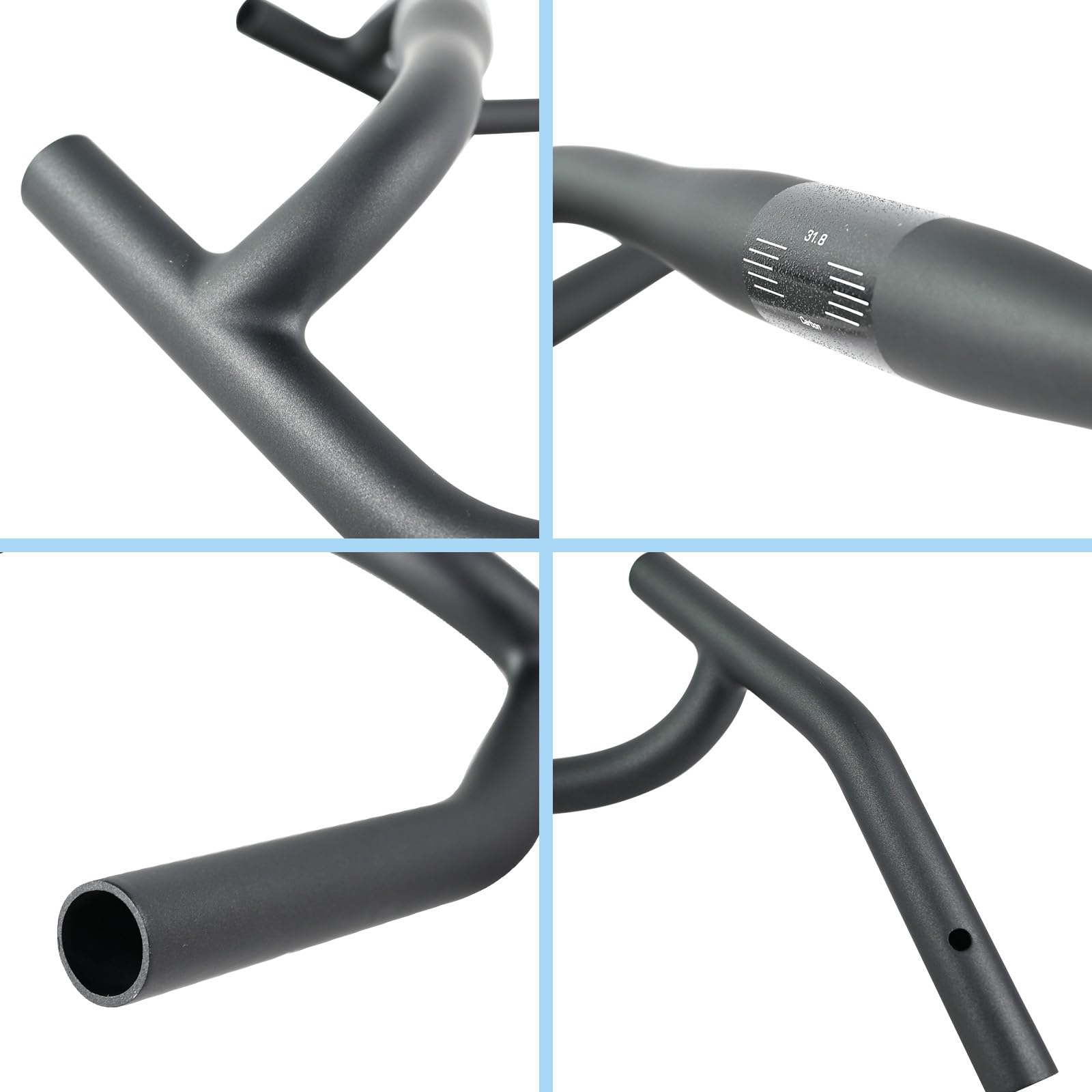 Snapklik.com : ROADNADO Carbon Fiber Handlebar PRO External Swing Angle ...