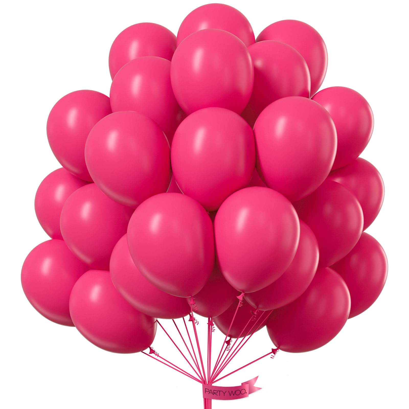 Snapklik.com : Magenta Balloons, 50 Pcs 12 Inch Hot Pink Balloons, Dark ...