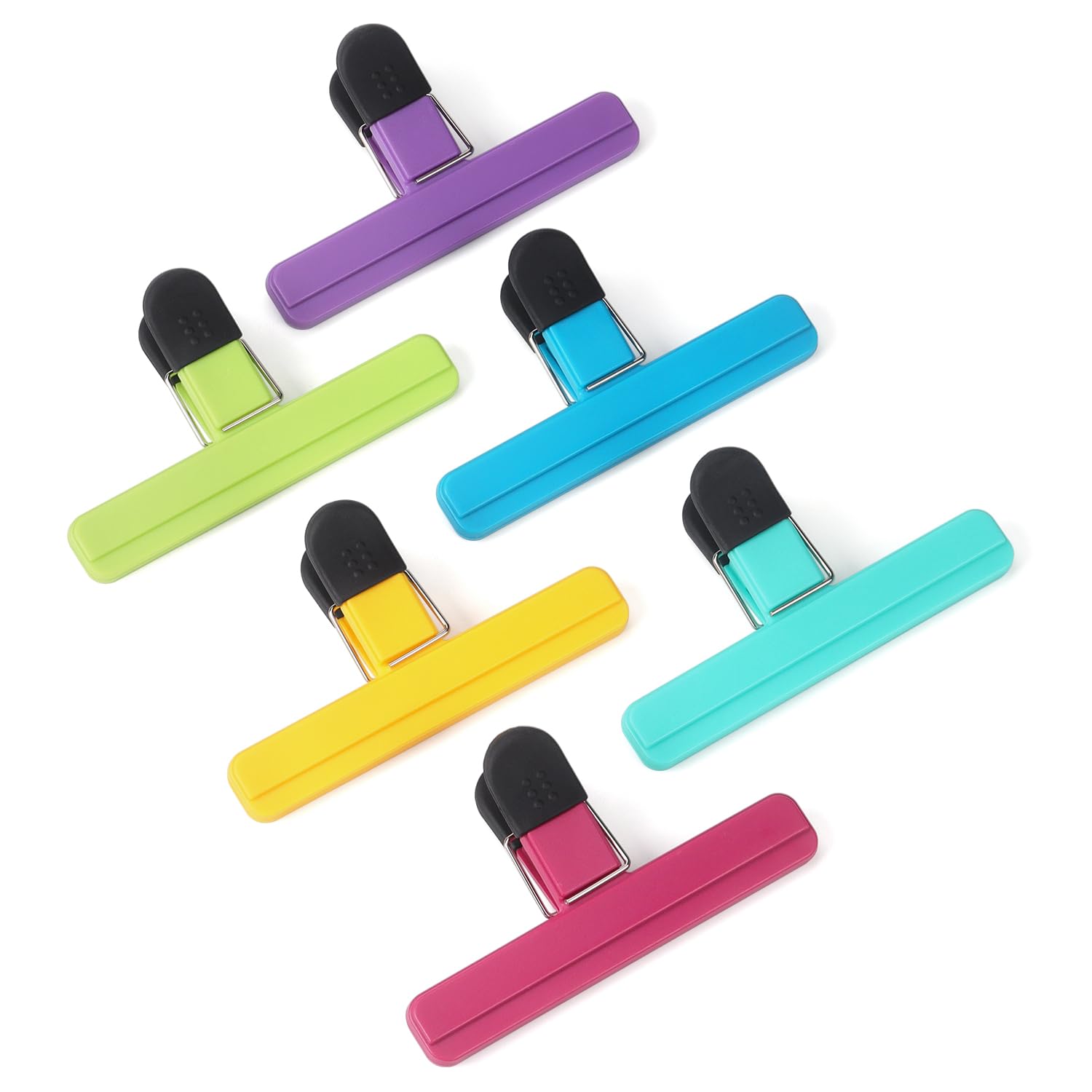 Snapklik.com : Tamaki 6 Pack Large Chip Bag Clips Assorted Color Food ...