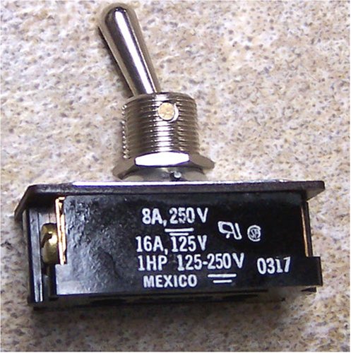 NTE Electronics 54-055 Bat Handle Toggle Switch, DPST Circuit, ON-None ...