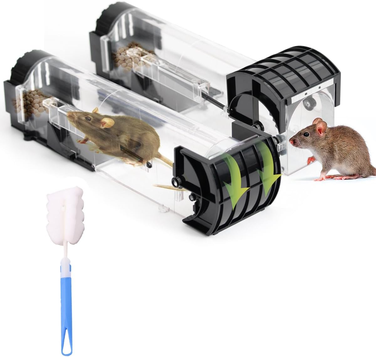 B-Free Humane Mouse Traps for Indoors and Outdoors. Live Catch and ...