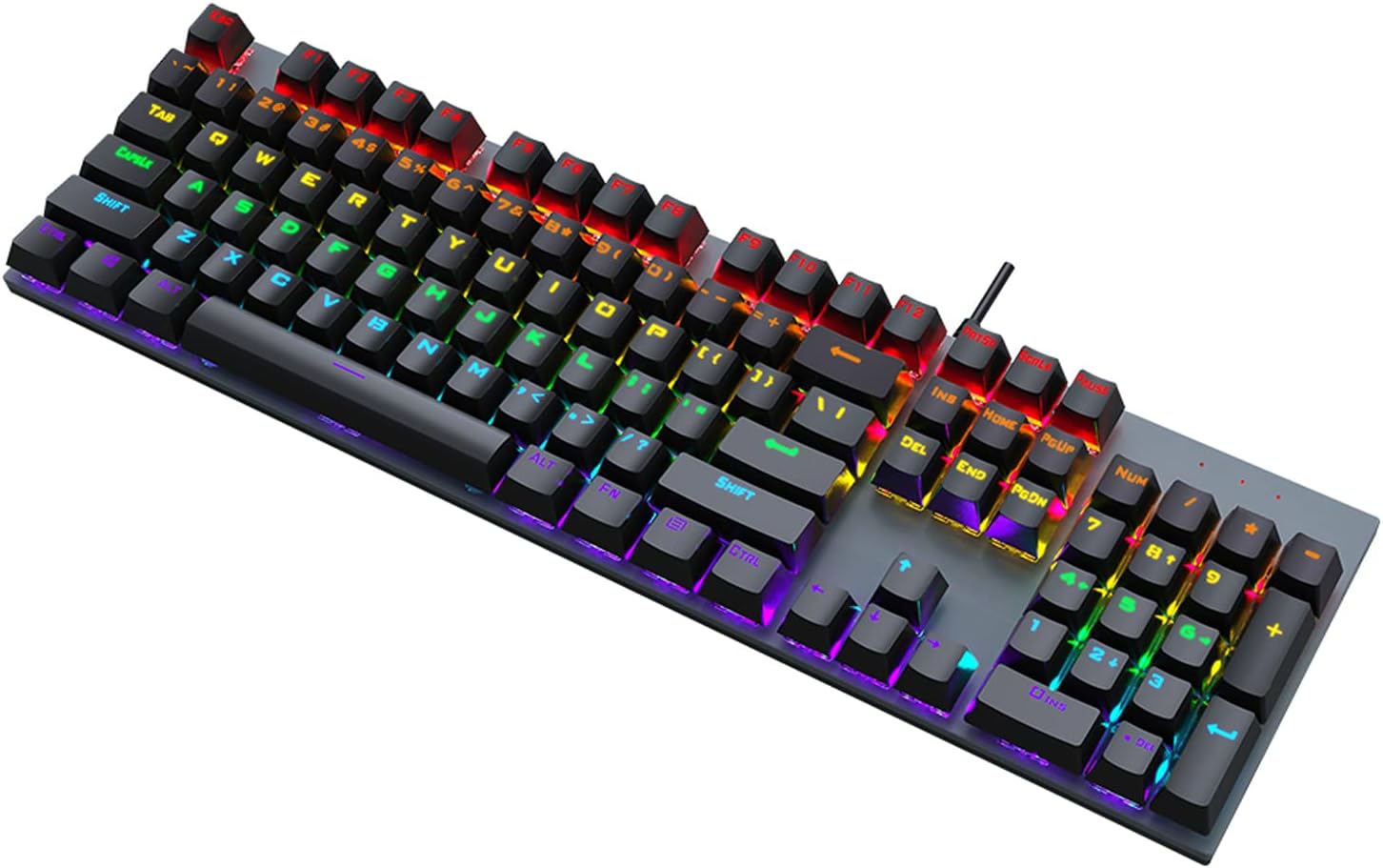 Mechanische Gaming-Tastatur mit 104 Tasten USB-Steckdose mit 20 Arten ...