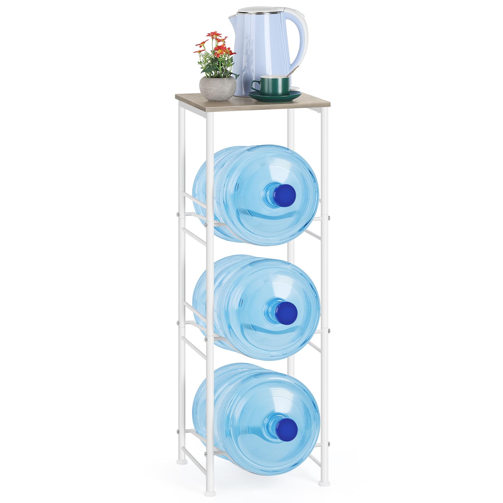 Amazon.com: Water Bottle Storage Holder 5 Gallon Drink Dispenser Stand ...