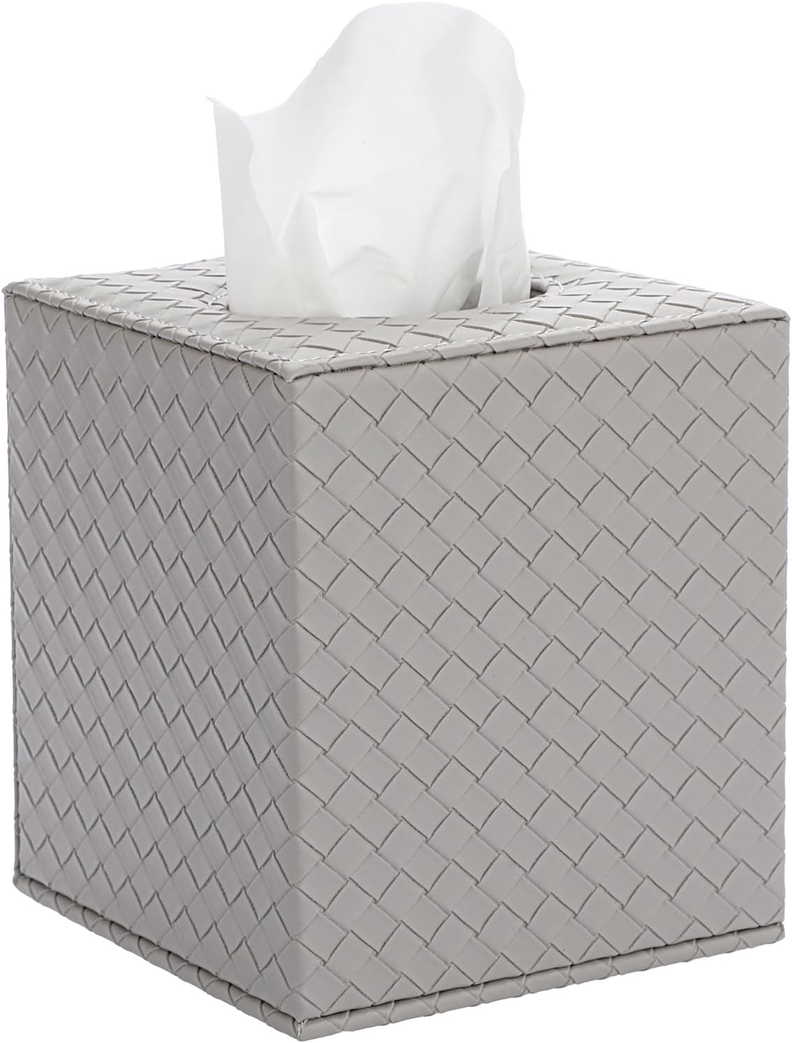 Amazon.com: Sumnacon Tissue Box Cover Square Tissue Box Stylish PU ...