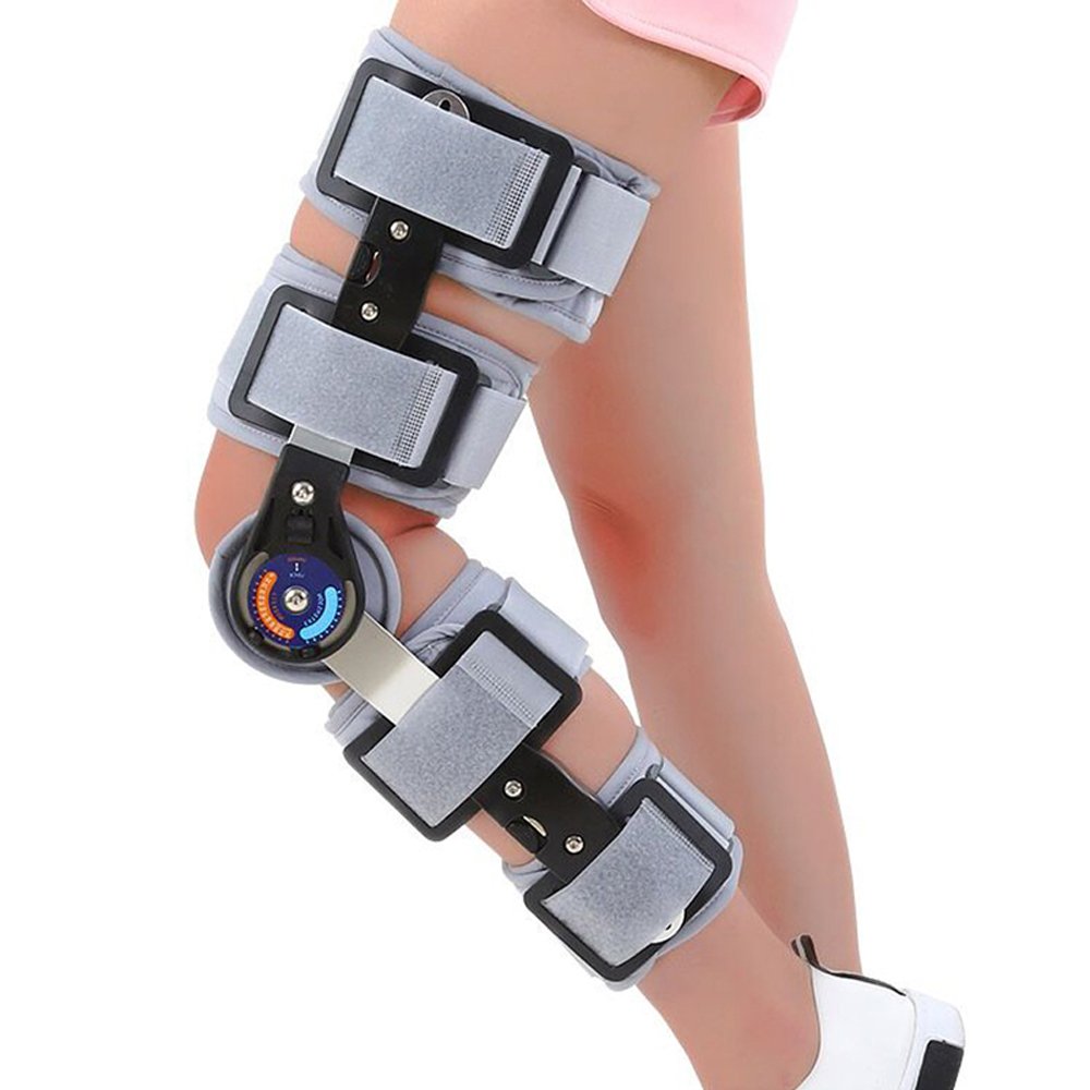 Buy Orthopedic Hinged ROM Adjustable Sports Knee Brace Support Splint ...