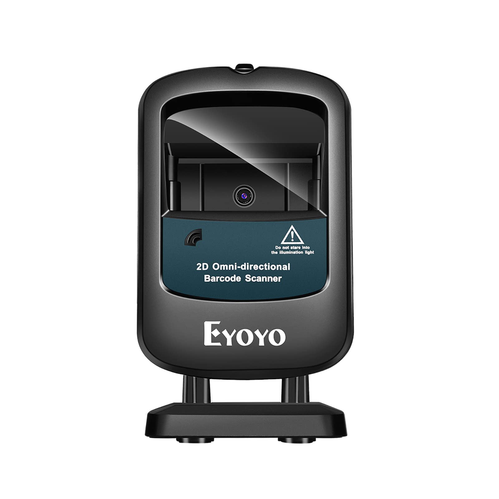 Buy Eyoyo 1D 2D Hands-Free Barcode Scanner, Omnidirectional USB Wired ...