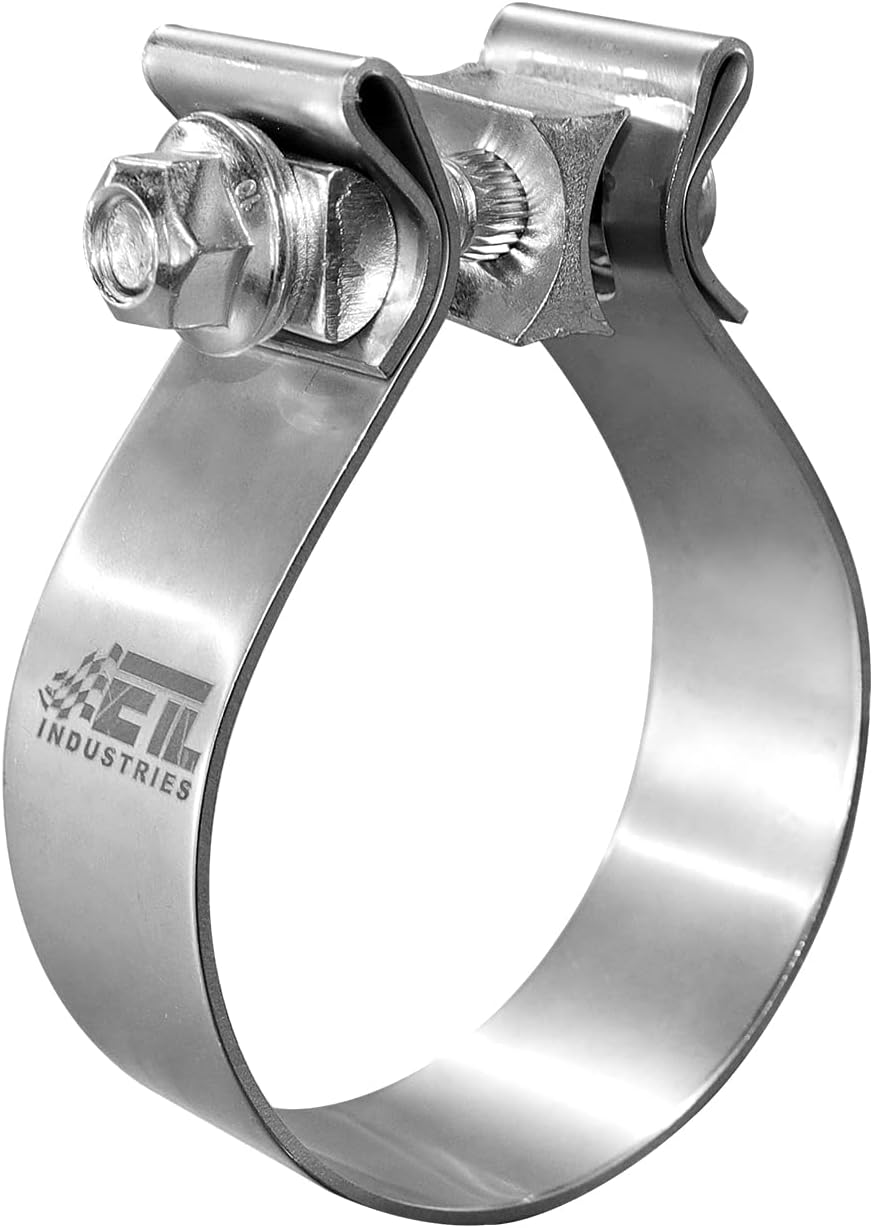 Amazon.com: ETL INDUSTRIES 4 Inch Exhaust Clamp, Narrow Band 304 ...